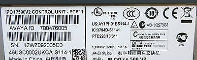 Avaya IP Office IP500 V2 Control Unit 700476005 IPO 500