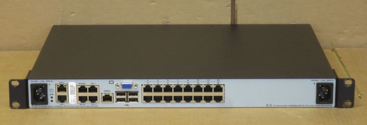 Avocent 2016 16 Port MergePoint Unity MPU2016 USB Digital KVM IP Switch