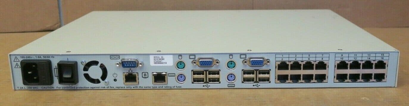 Avocent Autoview 2020 16-Port KVM Switch AV2020 520-412-505 2-User PS/2 ...
