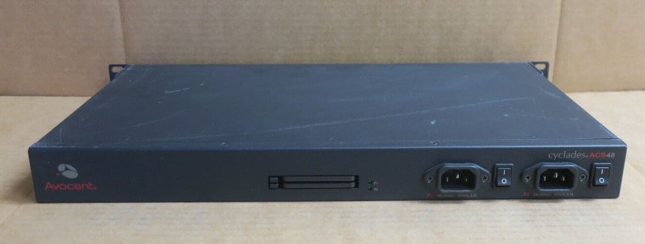 Avocent Cyclades ACS48 48-Port Serial Console Server DAC Dual PSU 520 ...