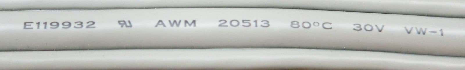 AWM E119932 Style 20513 KVM Cable VGA PS/2 Male To VGA PS/2 Male