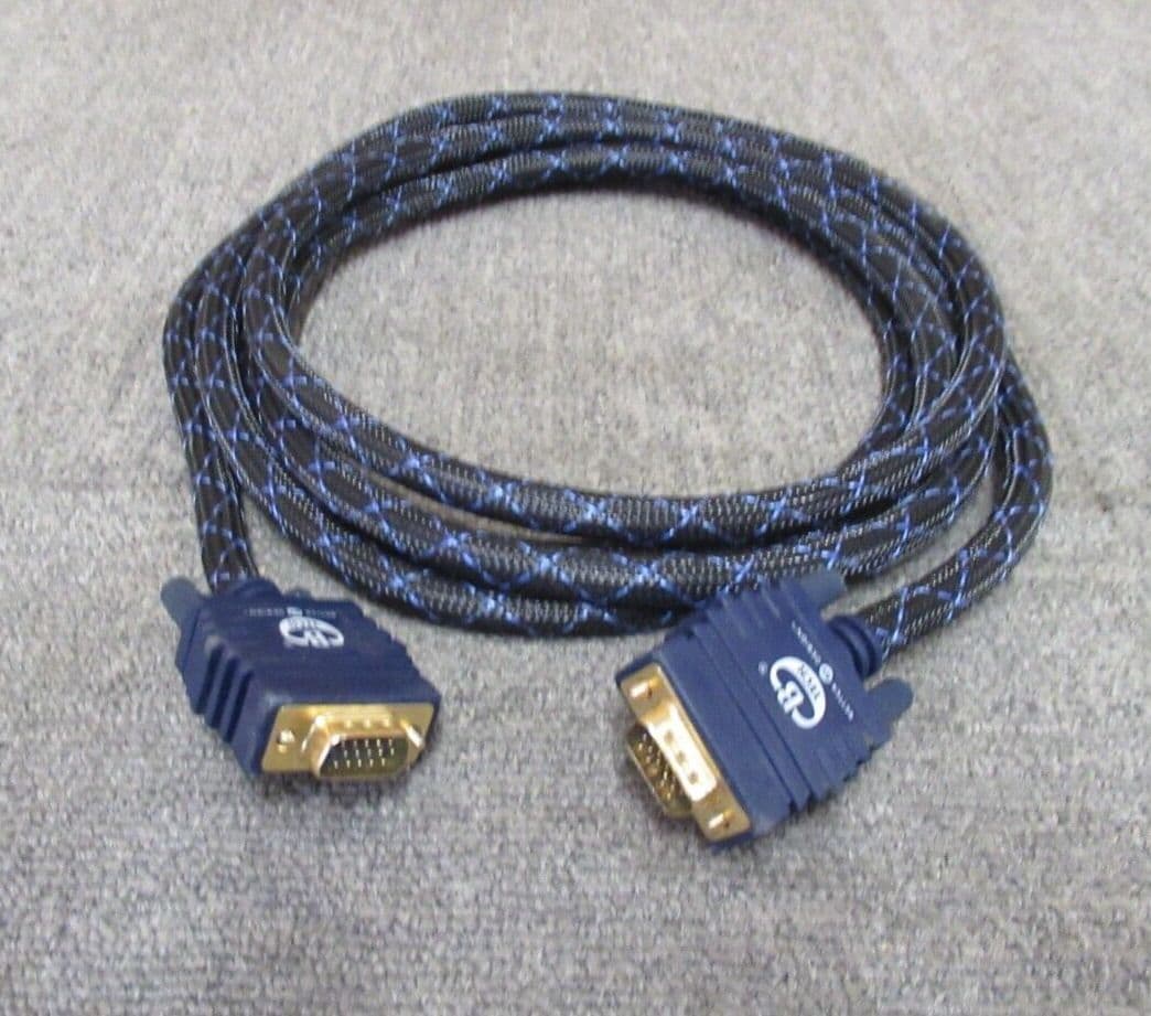 B-Tech BTXLR15-030 VGA 15-Pin Male To VGA 15-Pin Male Blue 3M Monitor Cable