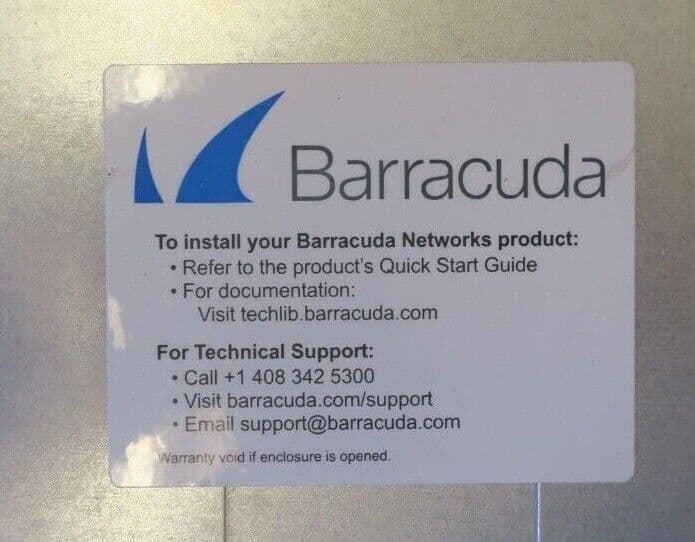 Barracuda Message Archiver 450 1U Rackmount Appliance 4x 3 5" SAS Bay ...