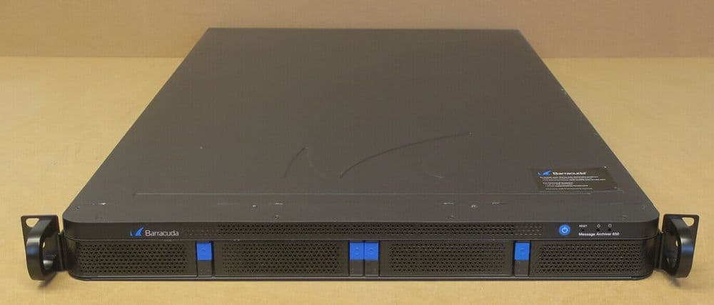Barracuda Message Archiver 650 1U Rackmount Appliance 4x 3 5" SAS Bay ...