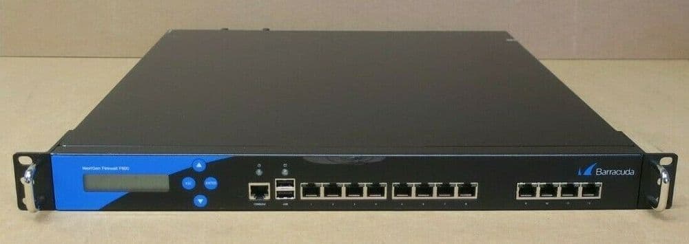 Barracuda NextGen Firewall Appliance F600 12x Gigabit Ethernet Port ...