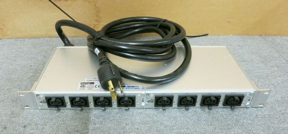 BayTech MMP101 Horizontal Rackmount 8xC13 Outlets 1U Modular Switch ...