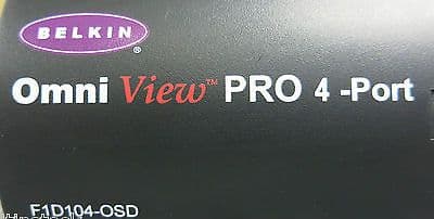 Belkin F1D104-OSD Omni View Pro 4-Port OSD KVM Switch
