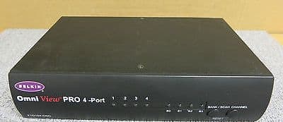 Belkin F1D104-OSD Omni View Pro 4-Port OSD KVM Switch