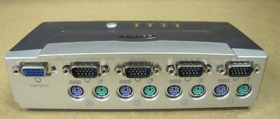 Belkin F1DB104P OmniView E Series 4-Port KVM Switch PS/2 Computer VGA