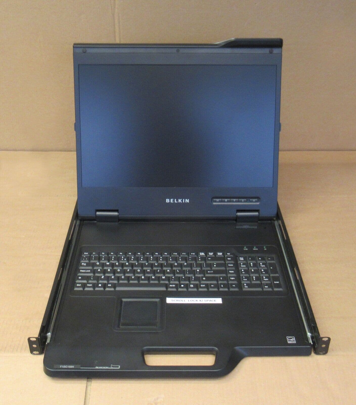 Belkin F1DC108H Console 19" 16 9 LCD Widescreen Display With 8 Port KVM ...