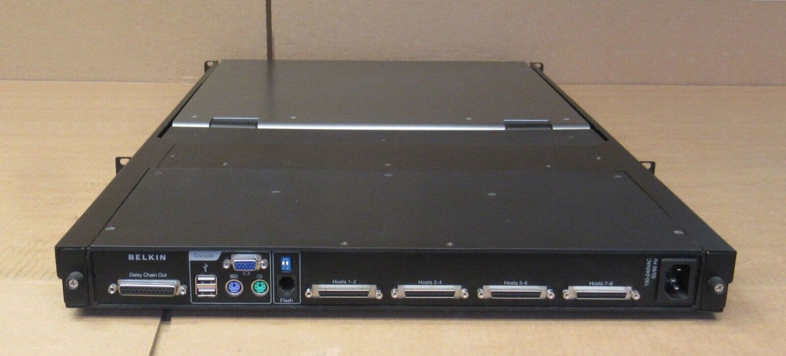 Belkin F1DC108H Console 19" 16 9 LCD Widescreen Display With 8 Port KVM ...