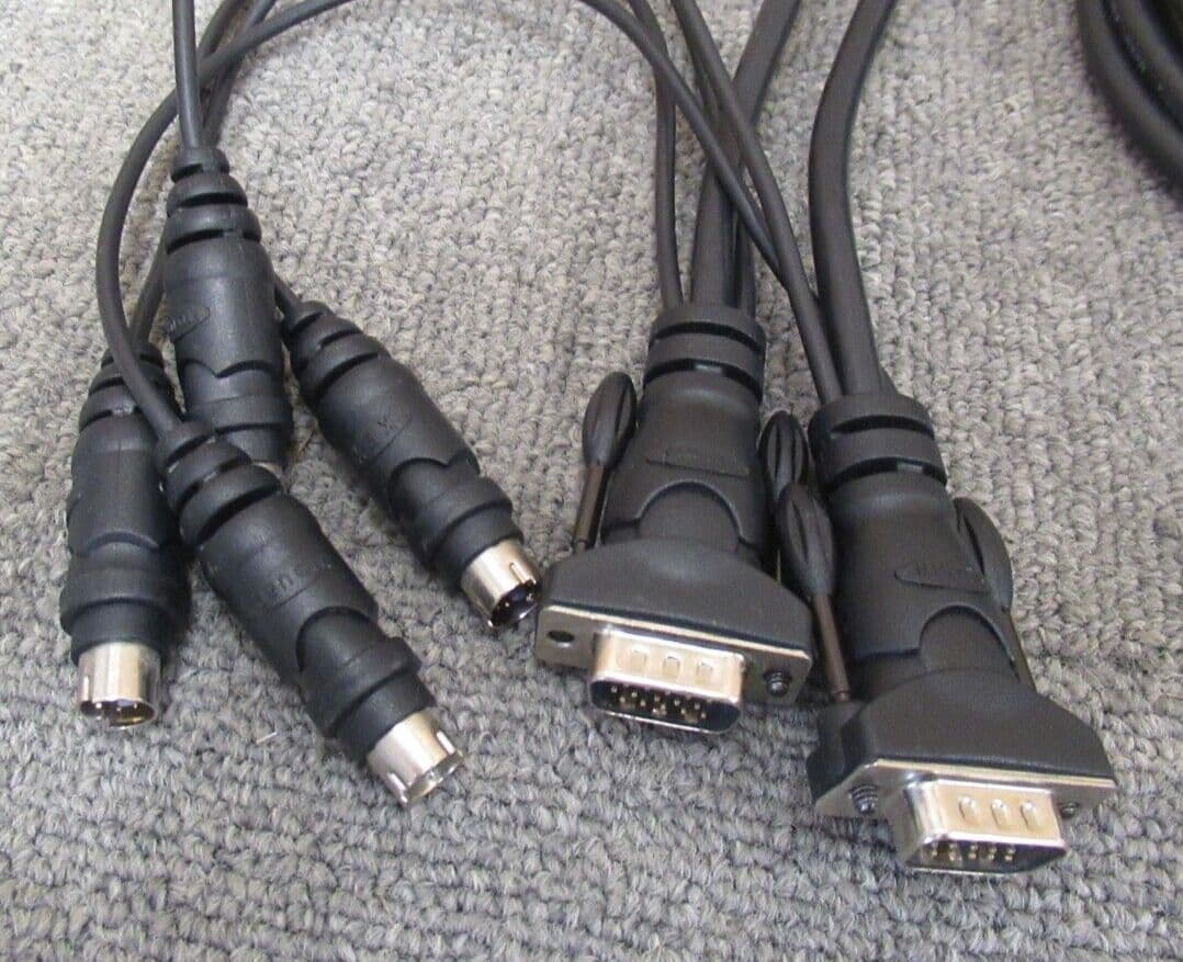Belkin F1DK102P 2-Port KVM Switch with Built-In Cabling For PS/2 VGA ...