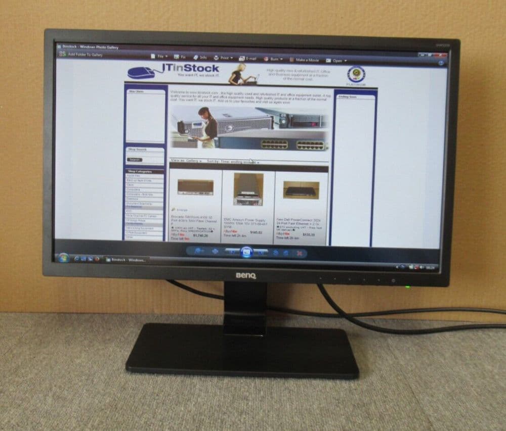 BenQ GW2270-B GW2270 21 5" LCD TFT LED HD Widescreen Monitor VGA DVI-D