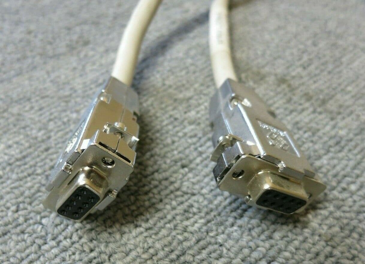 Black Box EYN257T-006-FF RS232 Shielded Null-Modem Cable Metal Hood DB9 ...