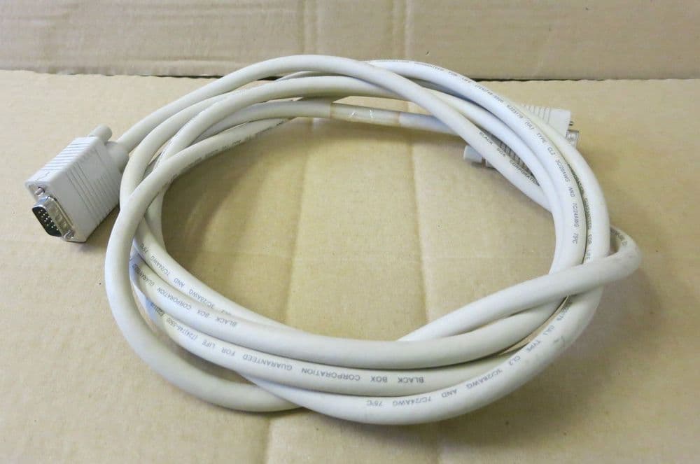 BLACK BOX Premium VGA Video Extension Cable PVC Male/Male 50-ft 15 2m ...