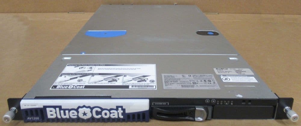 BlueCoat Proxy AV1200-A 1x Xeon E5504 500GB Network Security Appliance ...