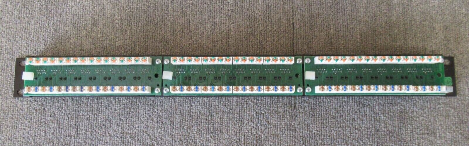 Brand-Rex GigaPlus Series 24 Port Cat5e RJ45 LSA Patch Panel UTP 1U Black