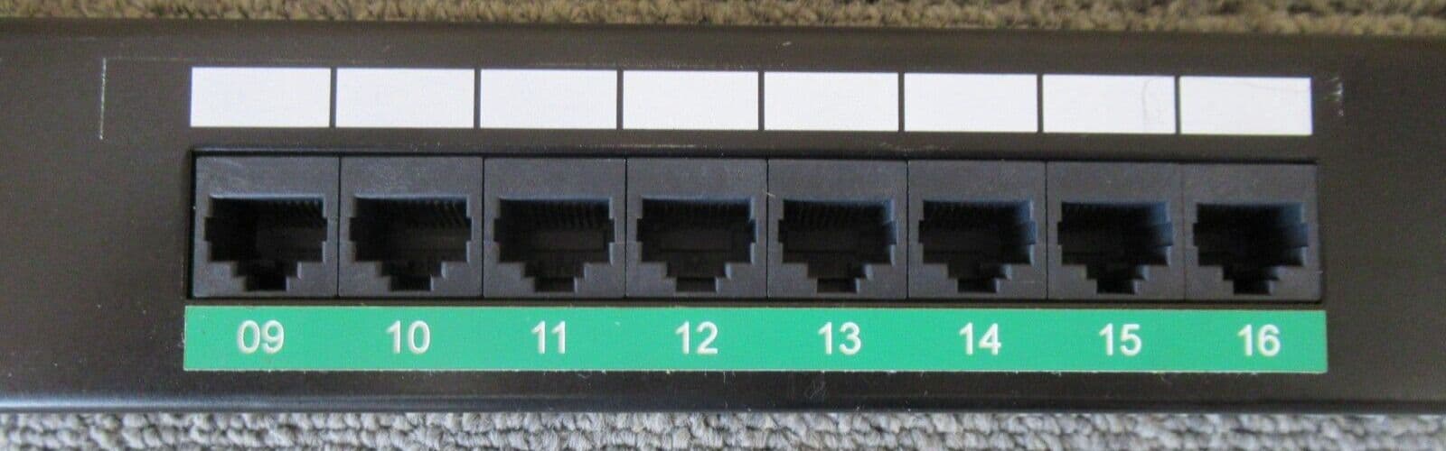 Brand-Rex GigaPlus Series 24 Port Cat5e RJ45 LSA Patch Panel UTP 1U Black