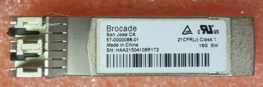 Brocade 16Gb/s Fibre Channel SW 850nm 150m SFP Transceiver Module 57 ...