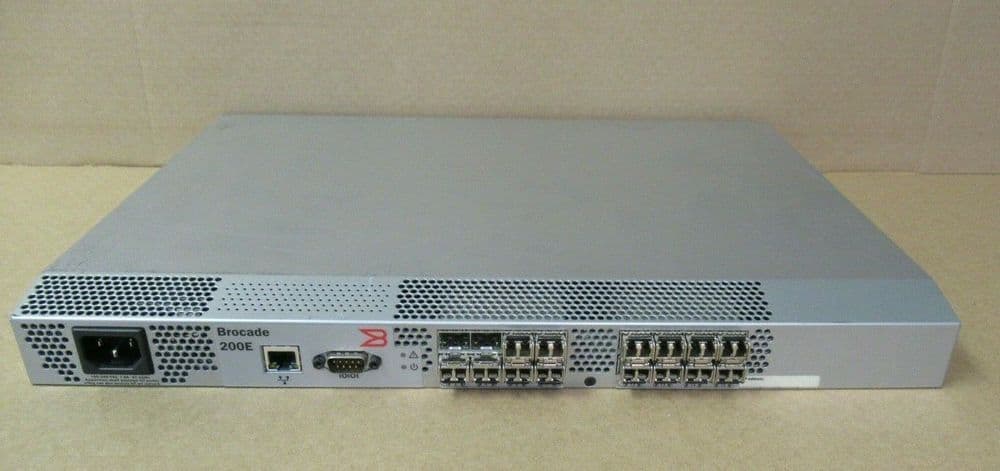 Brocade 200E 16 Port 8 Active License 4 Gb/s Fibre Channel SAN Switch W ...