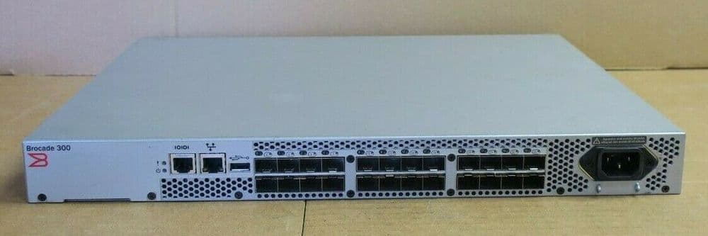 Brocade 300 24-Port 8Gb Fibre Channel SAN Switch 24-Ports Active BR-320 ...