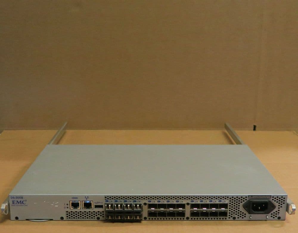 Brocade 300 BR300 DS-300B24 Port 8 Active 8GB 8GBps 8GB FC SAN Switch ...