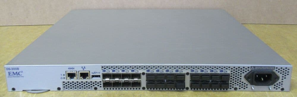 Brocade 300 DS-300B 24 Port 8-Port Active 8Gb FC Switch EM-320-0008 ...
