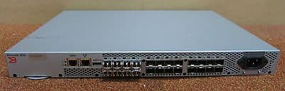 Brocade 300 Fibre Channel Switch 8 x Brocade 4GB SFP GBIC Transceiver Rails