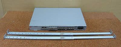 Brocade 300 Fibre Channel Switch 8 x Brocade 4GB SFP GBIC Transceiver Rails