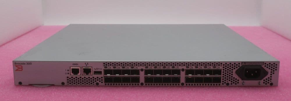 Brocade 300 HD-320-0008 320 24-Port 8Gb FC SAN Switch 16-Ports Active ...