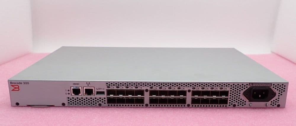 Brocade 300 SM-310-0000 310 24-Port 8Gb FC SAN Switch 8-Ports Active ...