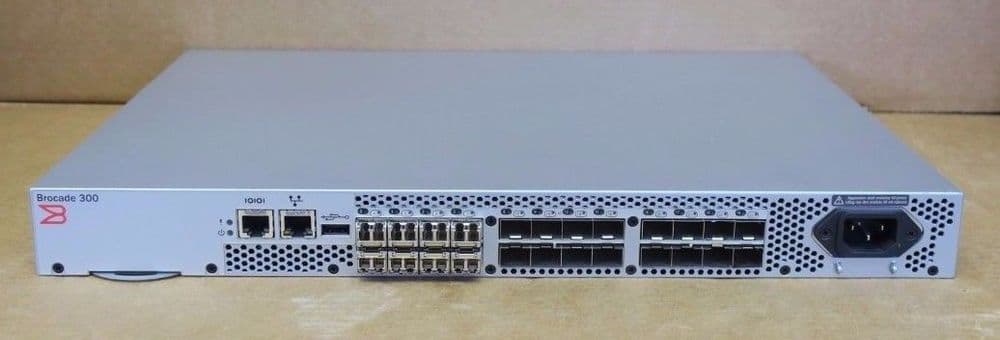 Brocade 300 SM-310-0000 310 24-Port 8Gb Fibre Channel SAN Switch 8 ...