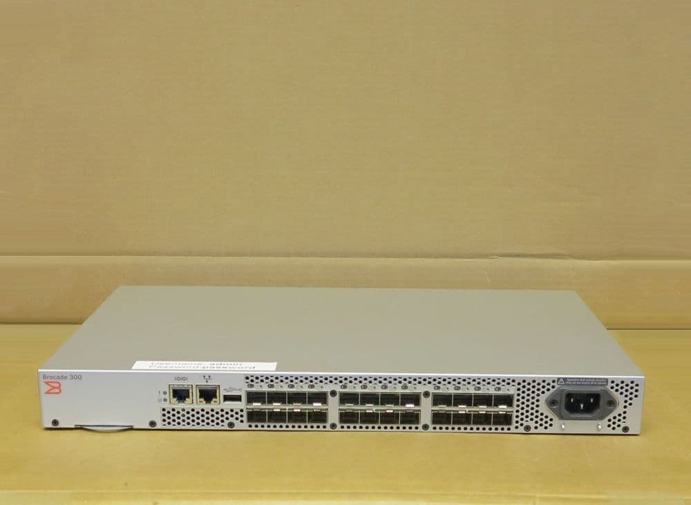 Brocade 320 BR-320-0008 300 24-Port 8GB Fibre Channel SAN Switch 8 ...
