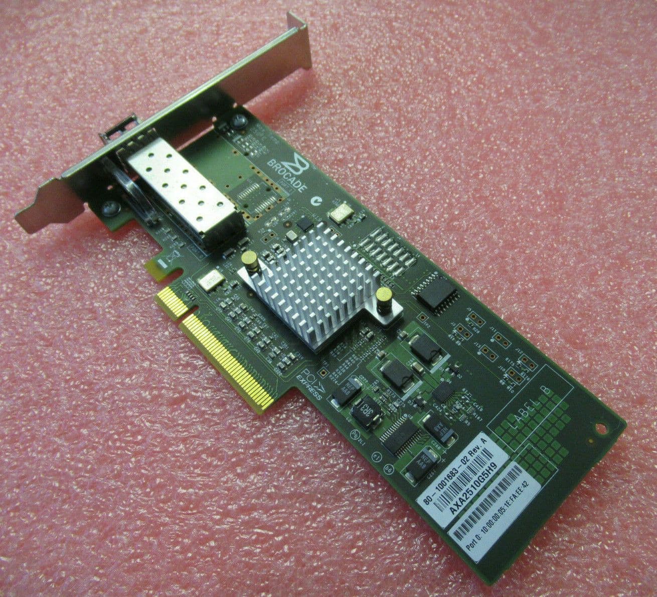 Brocade 415 Single Port 4GB Host Bus Adapter HBA PCI-E x8 1x SFP 80 ...