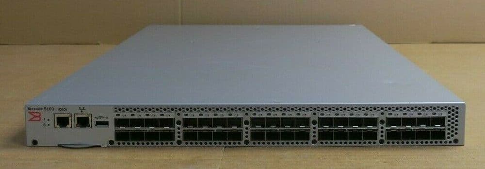 Brocade 5100 BR-5120-0004 40-Port 8Gb Fibre Channel SAN Switch 24x Active Ports