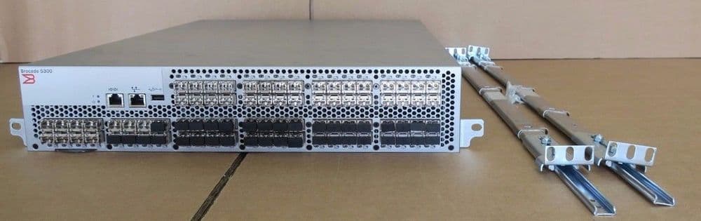 Brocade 5300 5320 80 Ports Active 8Gb FC Switch SM-5320 Licenses SFPs ...