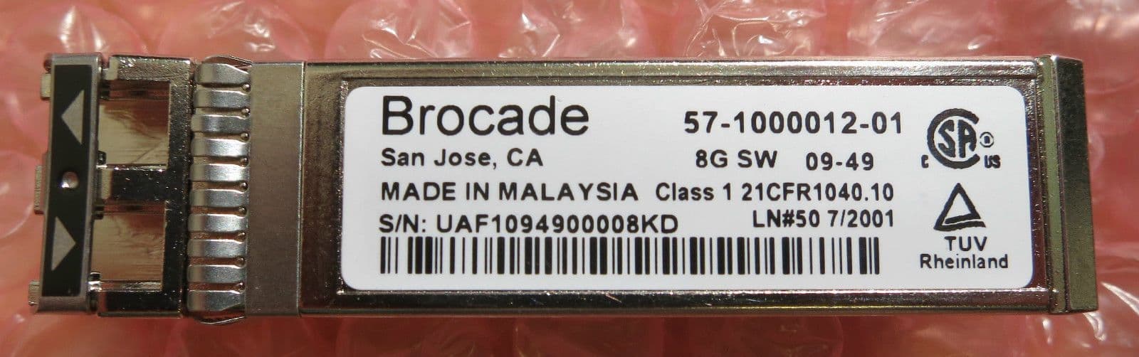 Brocade 57-1000012-01 8G SFP SW XBR-000147 Fibre Channel Transceiver ...