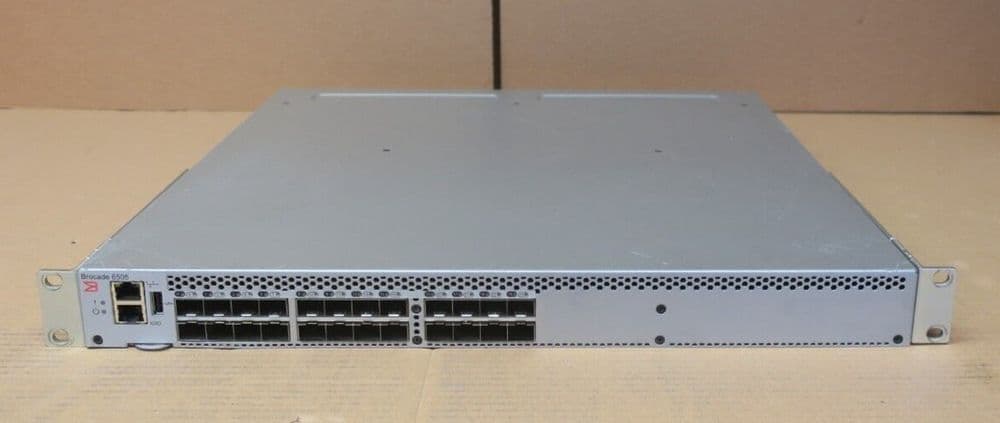 Brocade 6505 24-Port 16Gb FC SFP SAN Switch HD-6505-12-8G-0R 24-Port Active