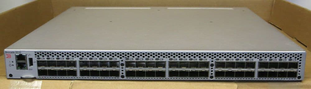 Brocade 6510 16GB Fibre Channel Switch 24-Port Active NA-6510 16GB/s 16GBps