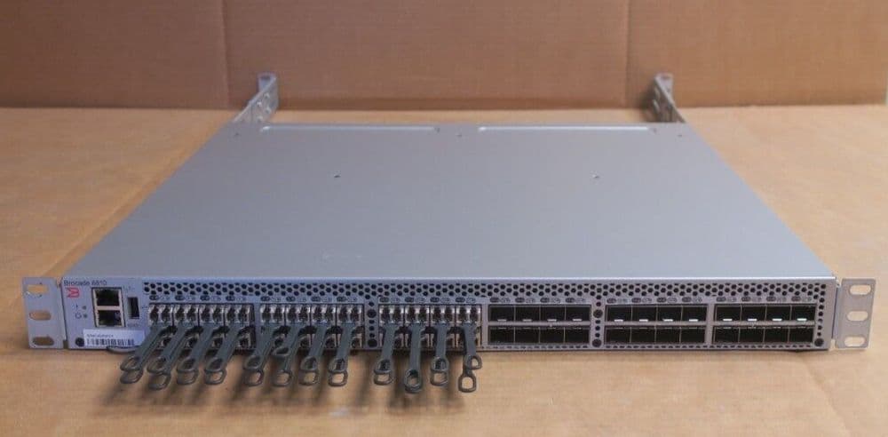 Brocade 6510 48-Port 16Gb FC SAN Switch SM-6510-24RCS 24-Port Active R2F SFP