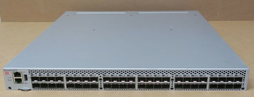 Brocade 6510 48-Port 16Gb Fibre Channel Switch 48-Ports Active HD-6510 ...