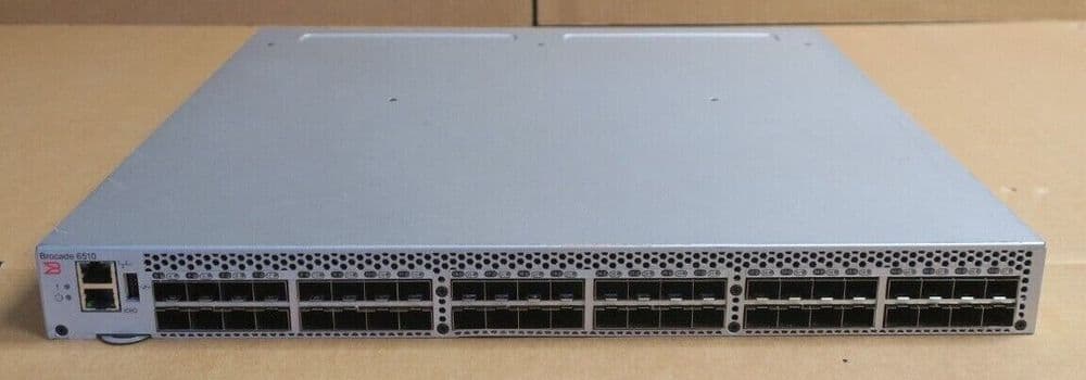 Brocade 6510 48-Port 16Gb Managed 1U FC Switch BR-6510-24-8G-R 24-Port ...