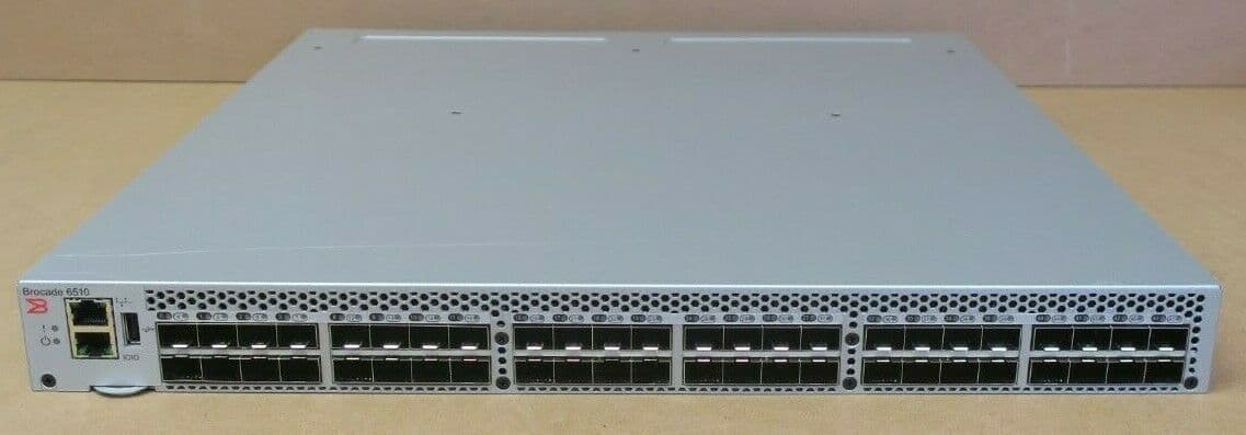 Brocade 6510 48-Port 16Gb/s Fibre Channel Switch SM-6510-24RCS 24-Ports ...