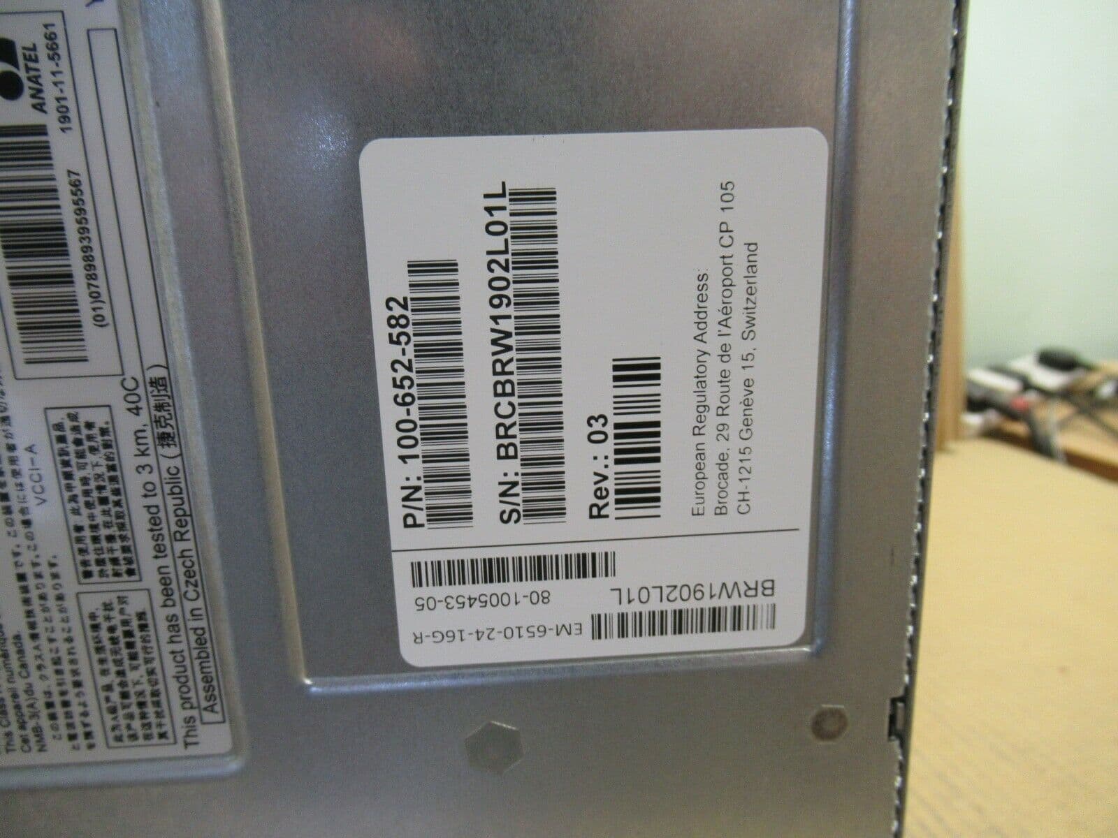 Brocade 6510 DS-6510B 48-Port FC 24 Port 16Gb Active Switch 2x PS extra ...