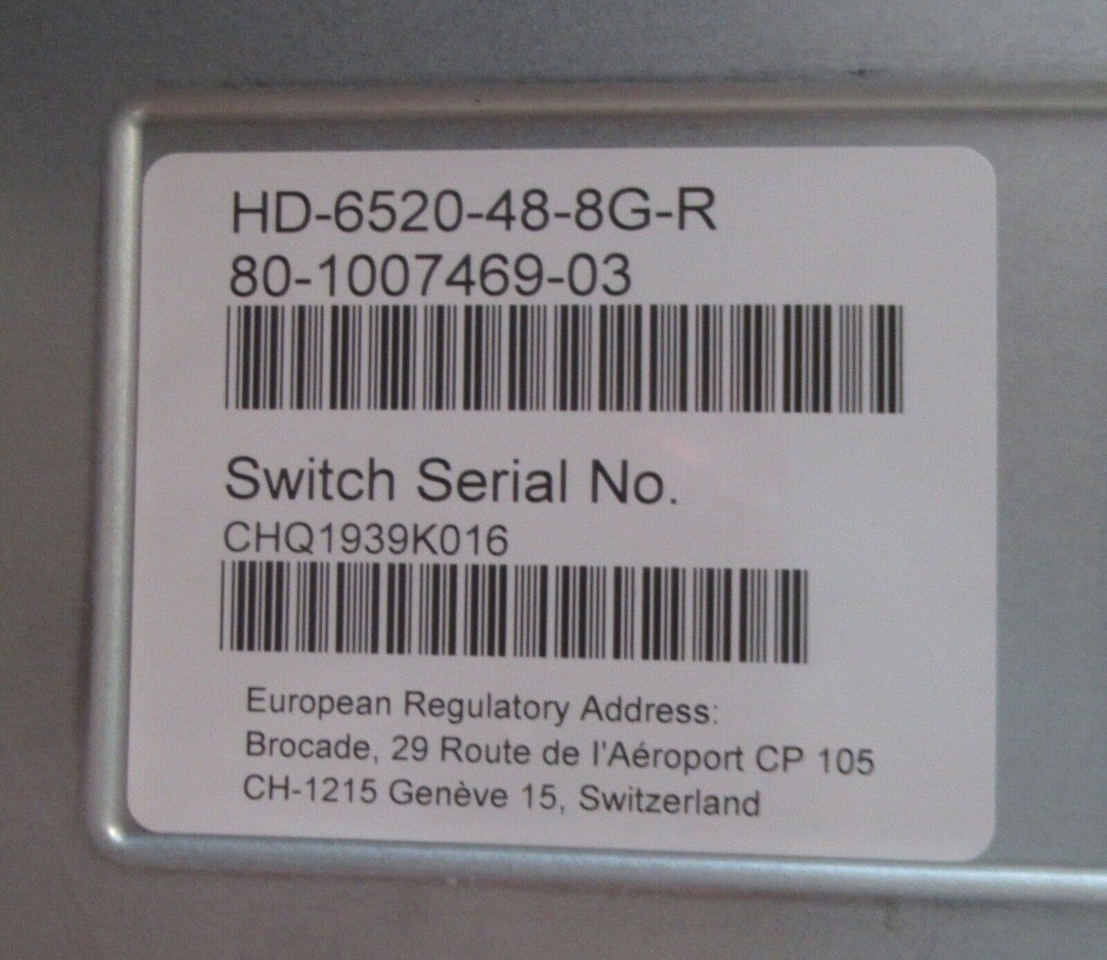 Brocade 6520 96-Port 72-Active 8Gb SFP FC SAN Switch Lots licences