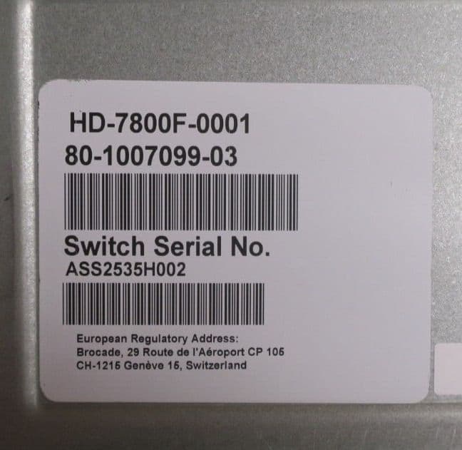 Brocade 7800 16x 8G FC SFP 8x 1GE FCIP Port SAN Extension Switch HD ...