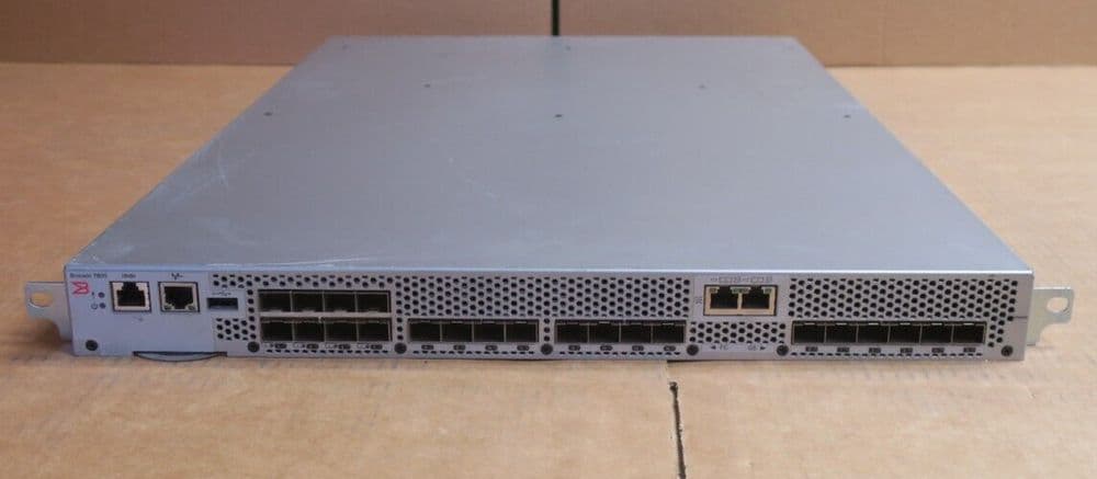 Brocade 7800 4x 8Gb FC SFP 2x 1GbE FCIP Port SAN Extension Switch HD ...