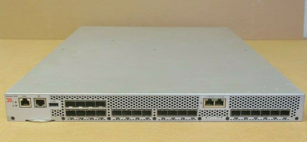 Brocade 7800 4x 8Gb SFP 2x 1GbE FCIP Port FC SAN Extension Switch HD ...