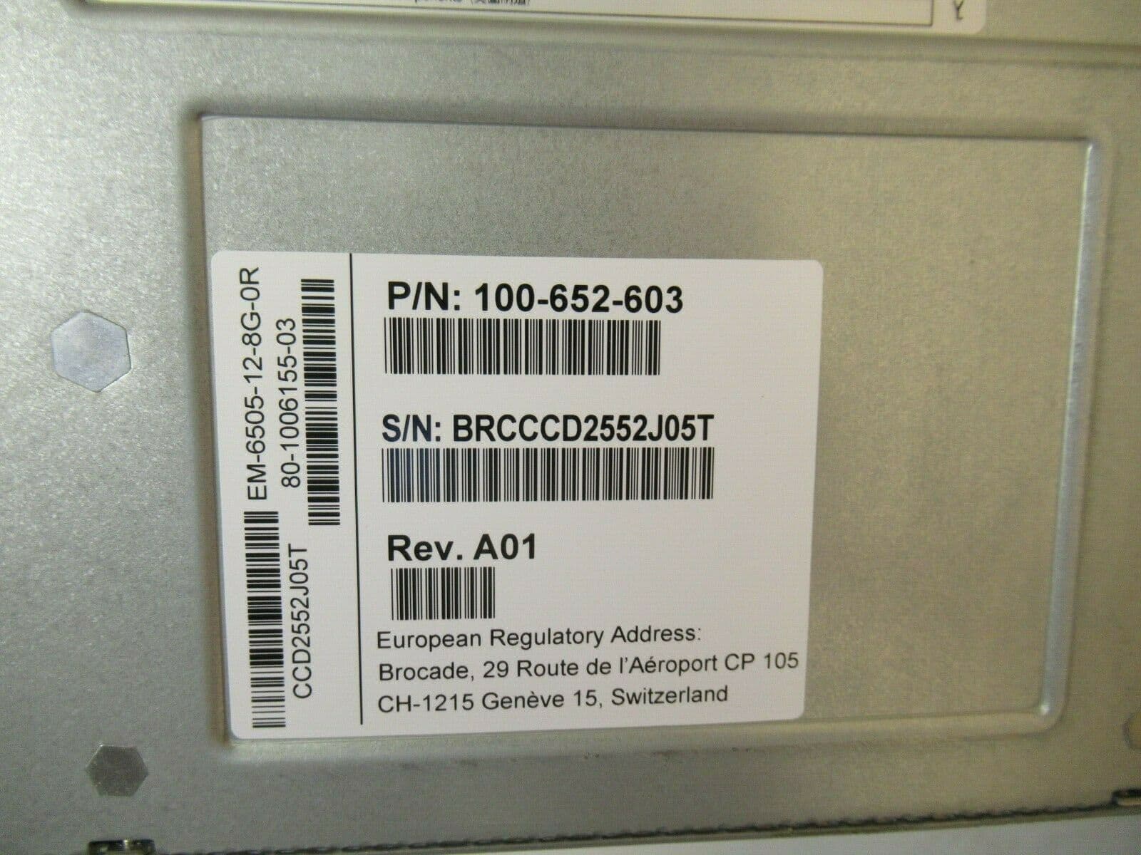 Brocade EMC 6505 DS-6505B 12 Port Active 16GB FC Switch 2PS additional ...