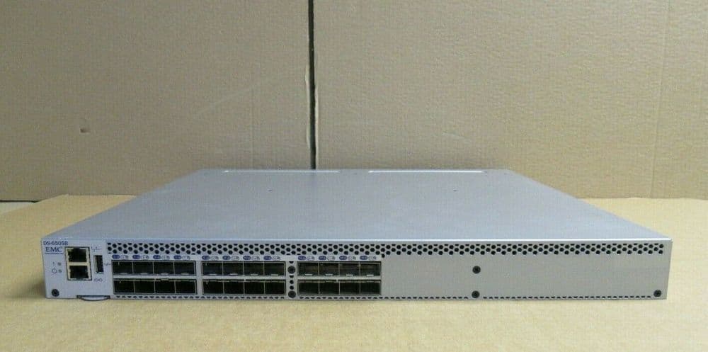 Brocade EMC 6505 DS-6505B 24 Port Active 16GB FC Switch 2PS additional ...